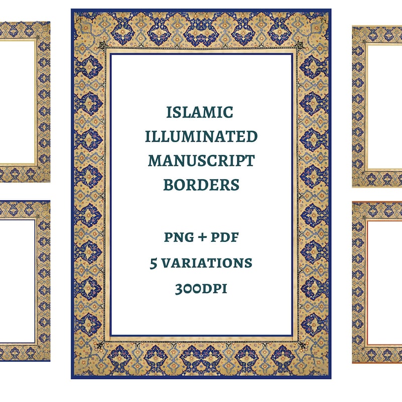 Islamic Art Borders - Etsy UK