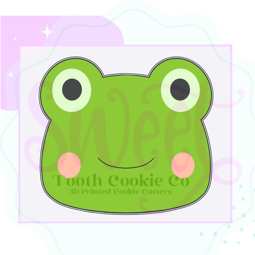 Frog Head Cookie Cutter. Toad Cookie Cutter. Woodland Cookie Cutter ...