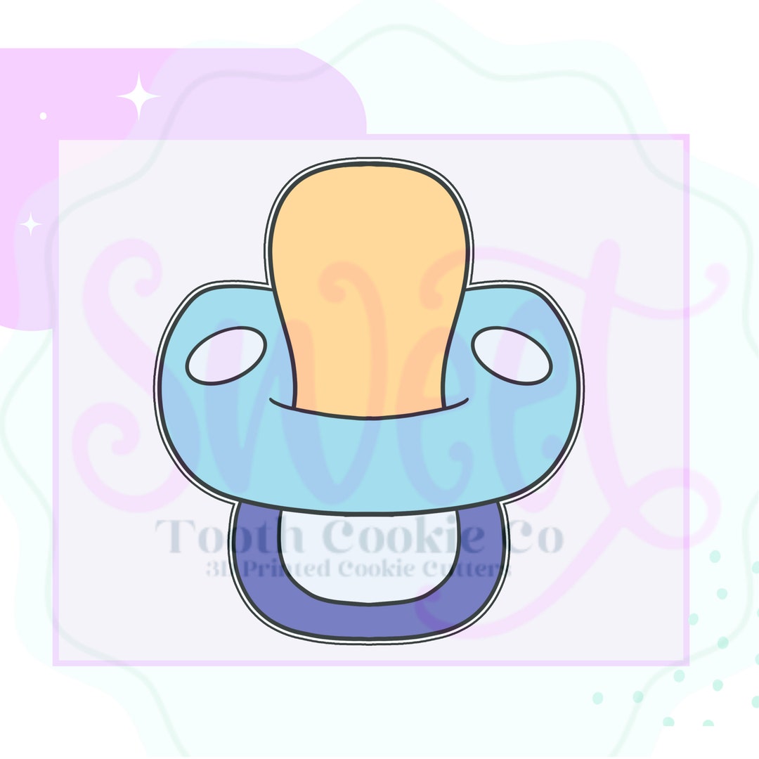 Pacifier Cookie Cutter. Baby Pacifier Cookie Cutter. Baby Cookie Cutter ...
