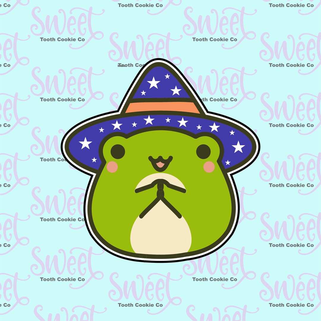 Halloween Toad Cookie Cutter. Frog Cookie Cutter. Witch Cookie Cutter ...