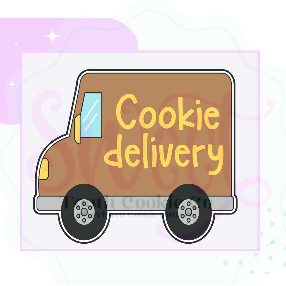 Delivery Truck Cookie Cutter. Mail Truck Cookie Cutter. Truck Cookie ...