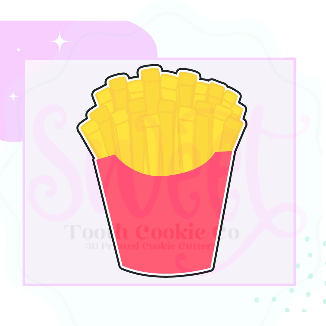 French Fries Cookie Cutter. Fries Cookie Cutter. French Fry Cookie ...