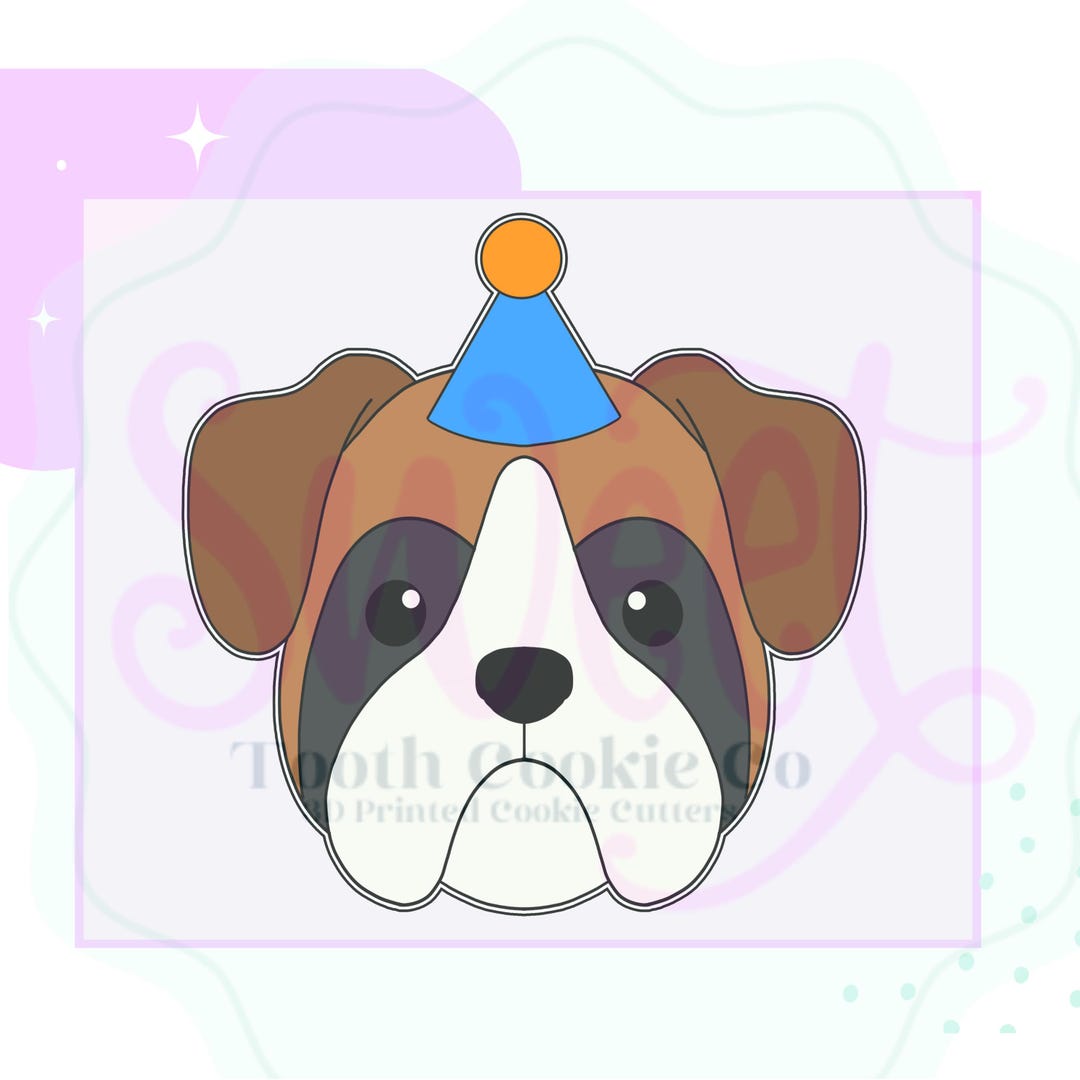 Dog Boxer Cookie Cutter. Dog Cookie Cutter. Boxer Cookie Cutter. Pet ...