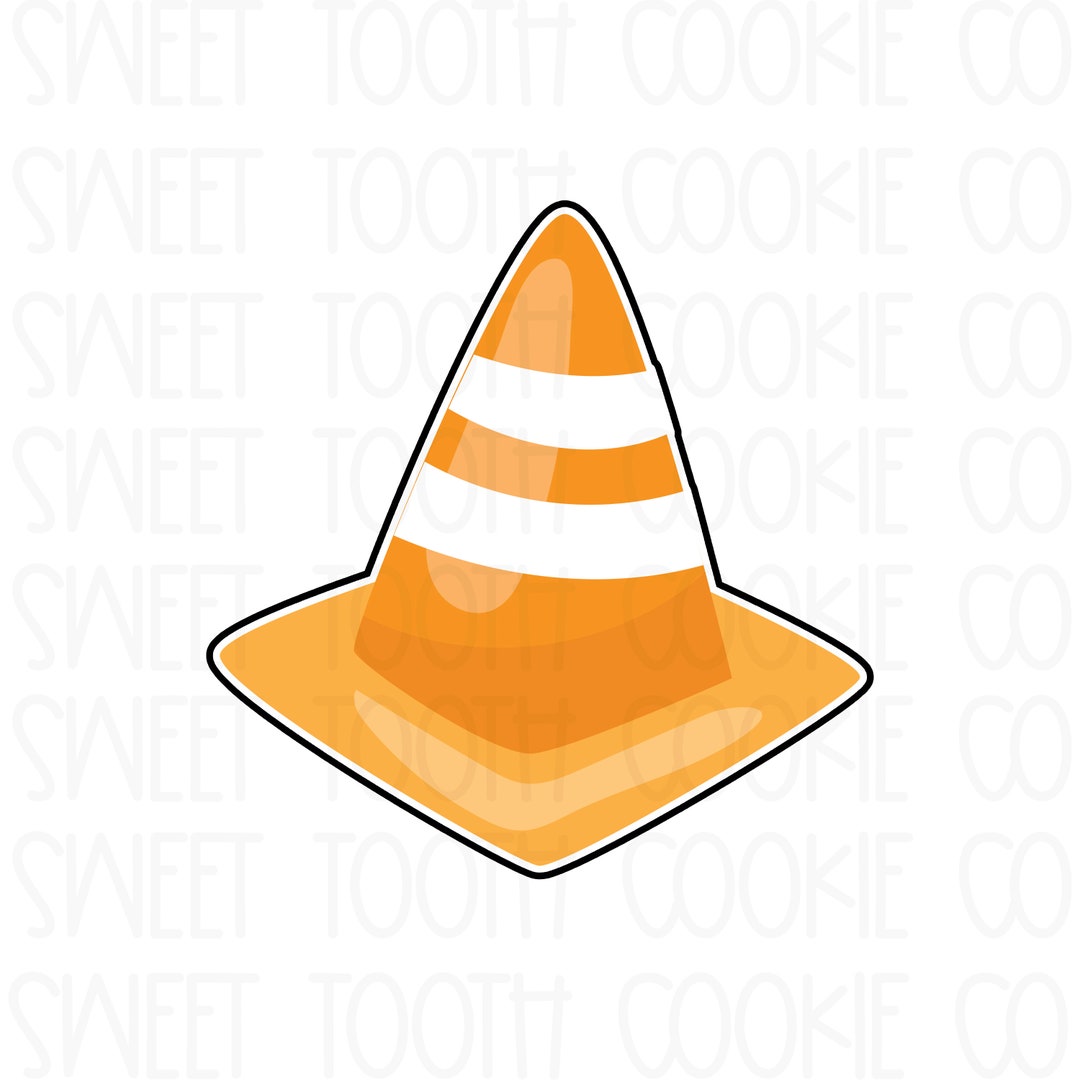 Traffic Cone Cookie Cutter. Construction Theme Cookie Cutter. - Etsy