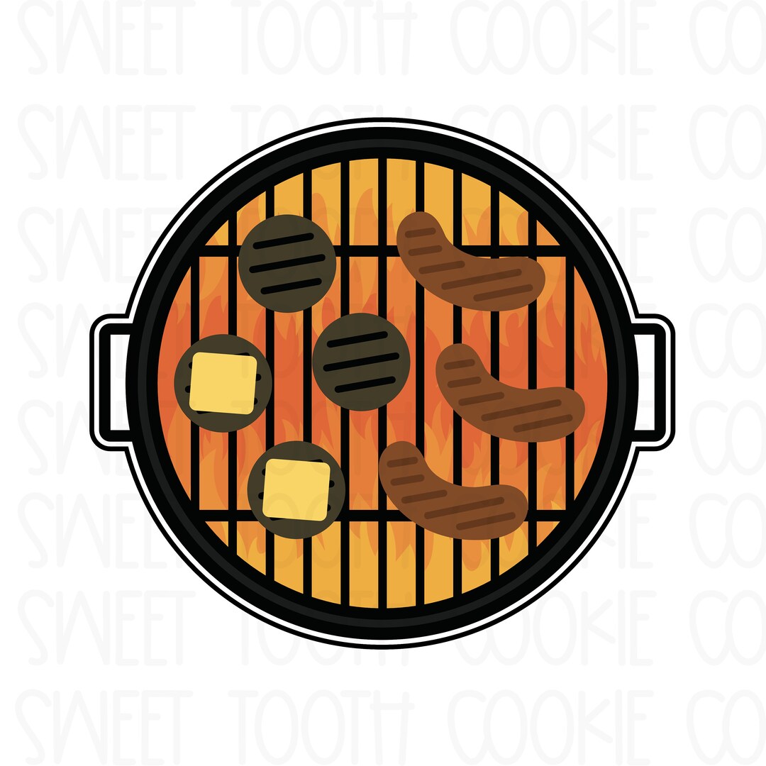 Grill Top Cookie Cutter. BBQ Cookie Cutter. Summer Picnic Cookie Cutter ...