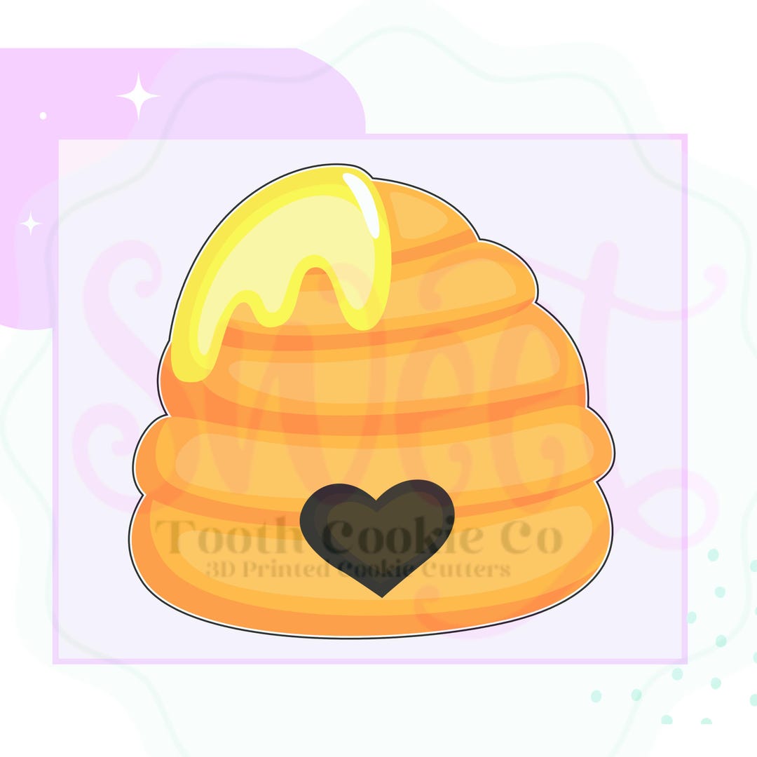 Bee Hive Cookie Cutter. Bee Cookie Cutter. Hive Cookie Cutter. Honey ...