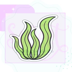 Seaweed Cookie Cutter. Under the Sea Cookie Cutter. Ocean Animal Cookie ...