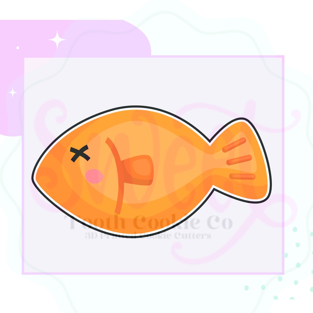Fish Cookie Cutter. Fish 3D Printed Cookie Cutter. Ocean Animal Cookie ...
