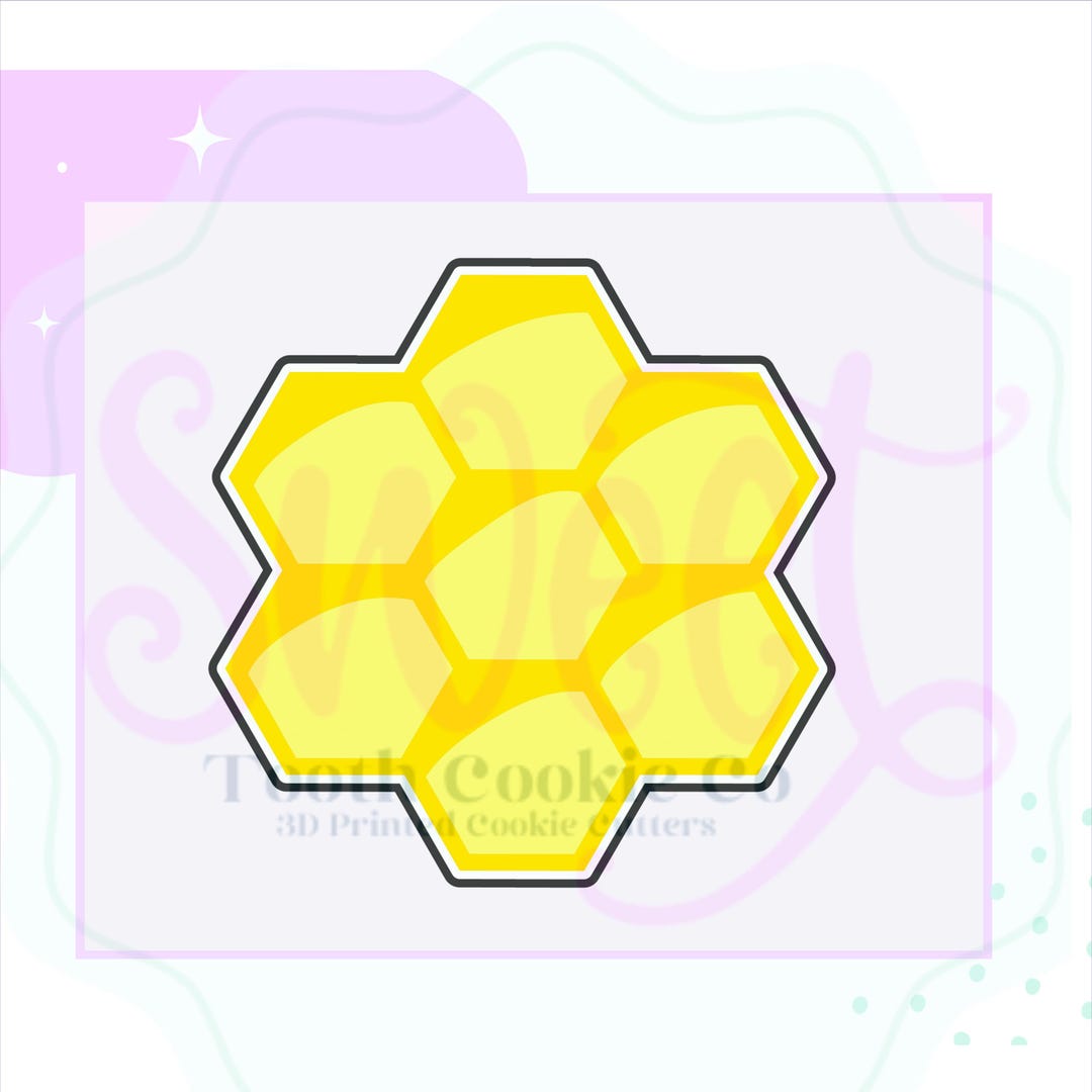 Honey Comb Cookie Cutter. Honey Bee Cookie Cutter. Bee Cookie Cutter ...