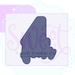 Four Cookie Cutter. Number 4 Cookie Cutter. 4 Cookie Cutter. Birthday ...