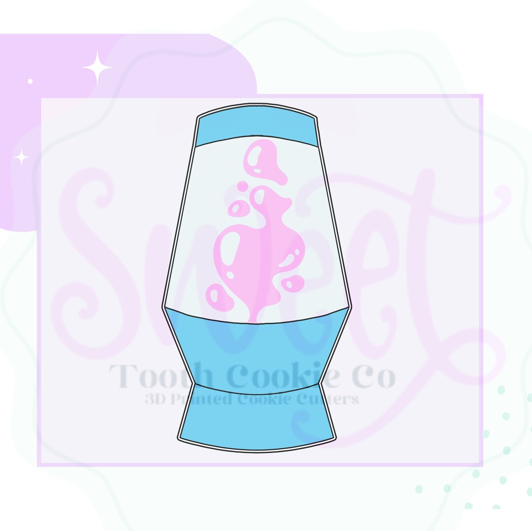 Lava Lamp Cookie Cutter. Reto Cookie Cutter. Lamp Cookie Cutter. Groovy ...