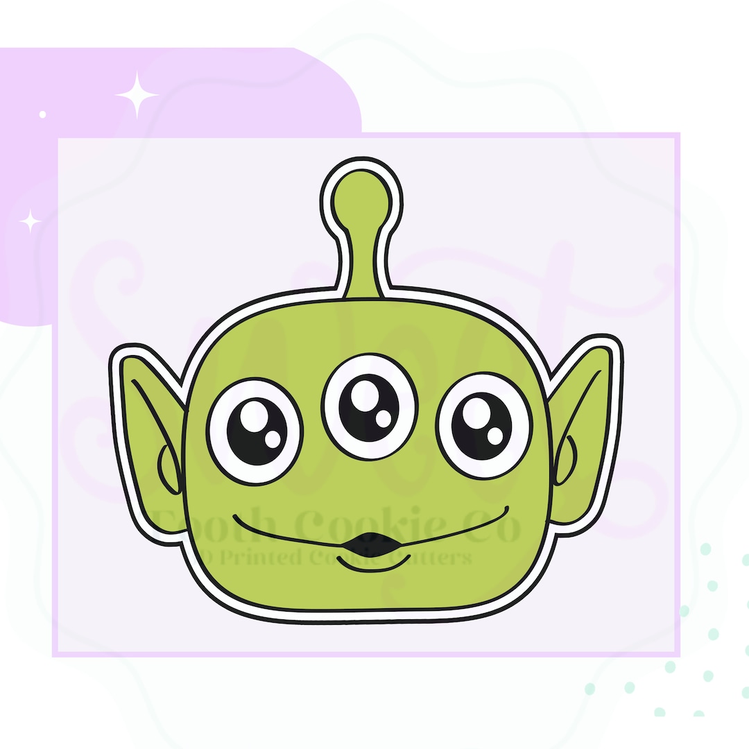 Alien Cookie Cutter. Alien Head Cookie Cutter. Toy Alien Cookie Cutter ...