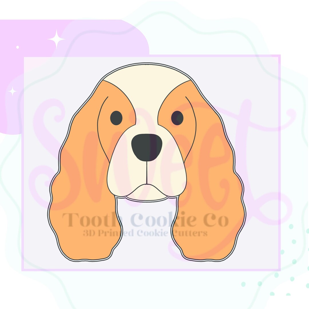 Cocker Spaniel Dog Cookie Cutter. Cocker Spaniel Puppy Cookie Cutter ...