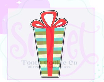 Gift Box Cookie Cutter With Bow - Etsy