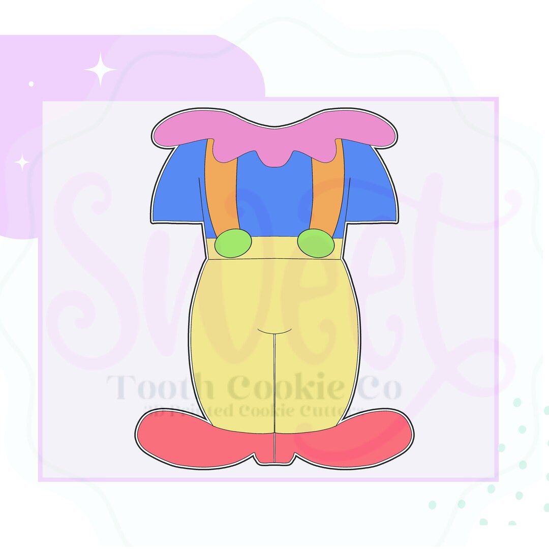 Clown Cokie Cutter. Clown Clothes Cookie Cutter. Circus Cookie Cutter ...