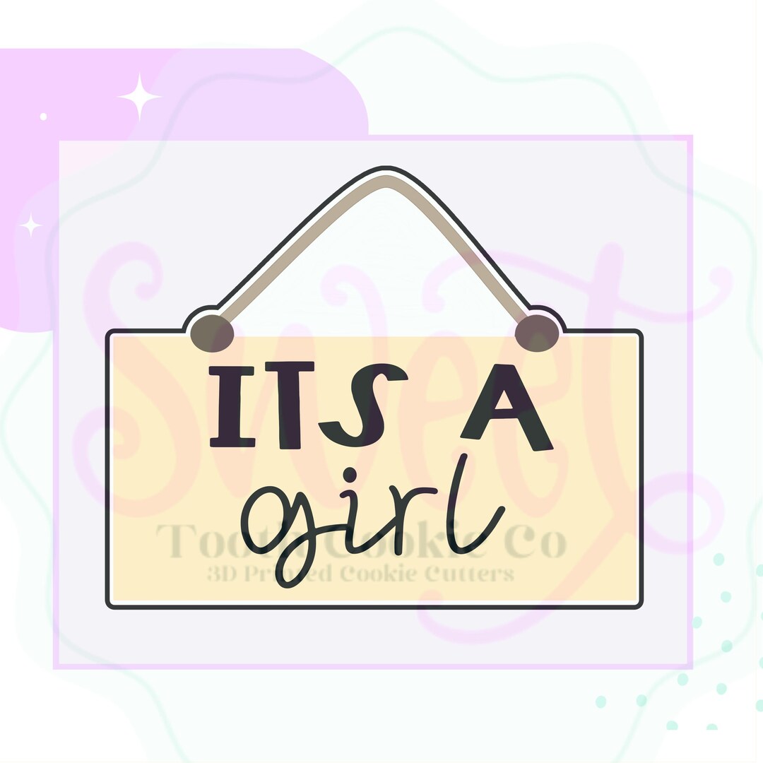 Wood Sign Cookie Cutter. Hanging Sign Cookie Cutter. Rustic Sign Cookie ...