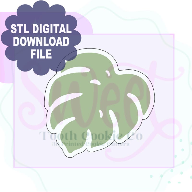 Tropical Leaves Stl File - Etsy