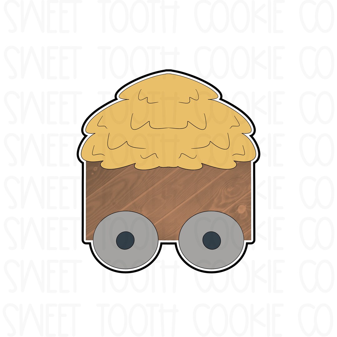Straw Cart Cookie Cutter. Barnyard Cookie Cutter. Cart Cookie Cutter ...