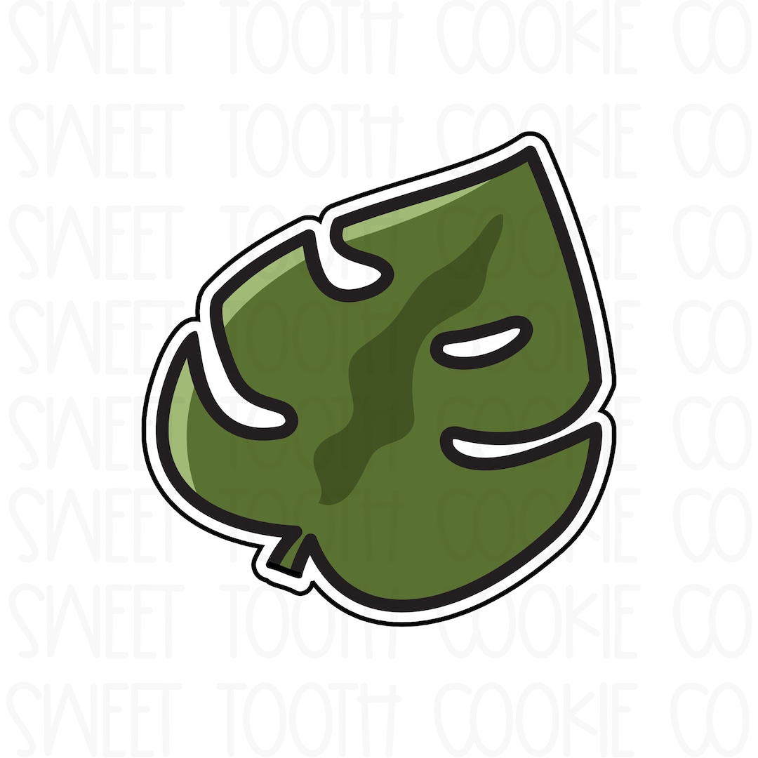 Tropical Leaf Cookie Cutter. Jungle Leaf Cookie Cutter. Leaf Cookie ...