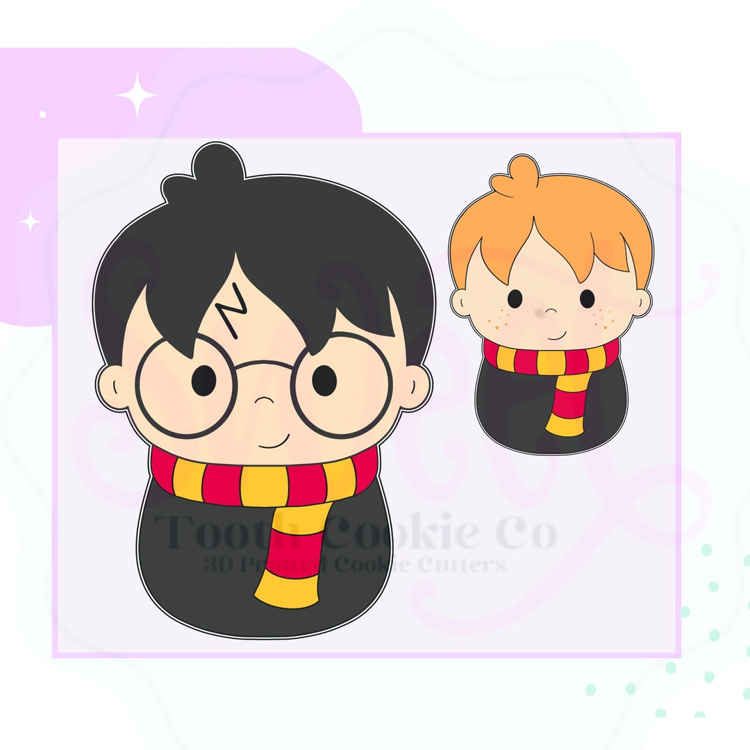 Wizard Boy Cookie Cutter. Wizard 3D Printed Cookie Cutter. Wizard ...