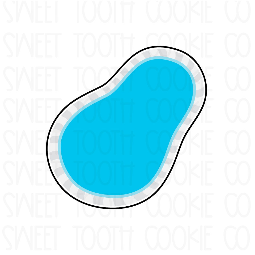 Pool Cookie Cutter. Swimming Pool Cookie Cutter. Fondant - Etsy