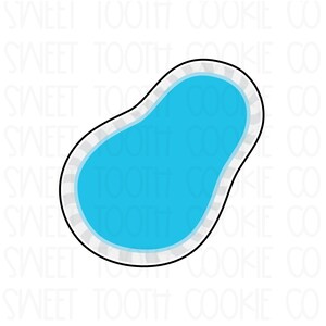 Pool Cookie Cutter. Swimming Pool Cookie Cutter. Fondant - Etsy