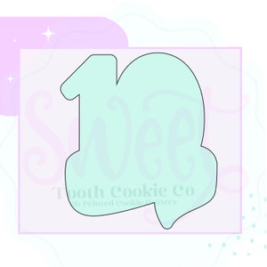 Number 10 With Banner Cookie Cutter. 10 Cookie Cutter. Number With ...