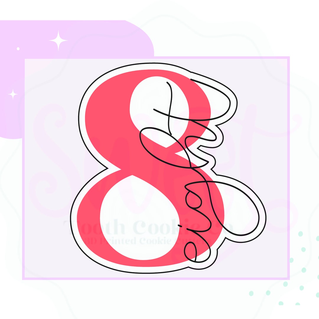 Number 8 Cookie Cutter. 8 Cookie Cutter. Eight Cookie Cutter. Number ...