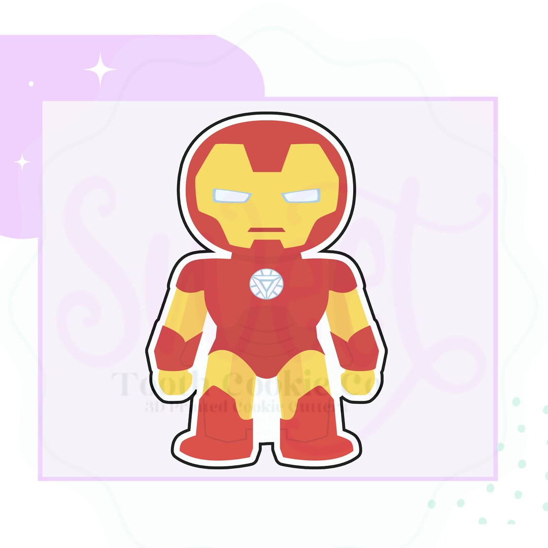 Iron Hero Cookie Cutter. Super Cookie Cutter. Comic Book Cookie Cutter ...