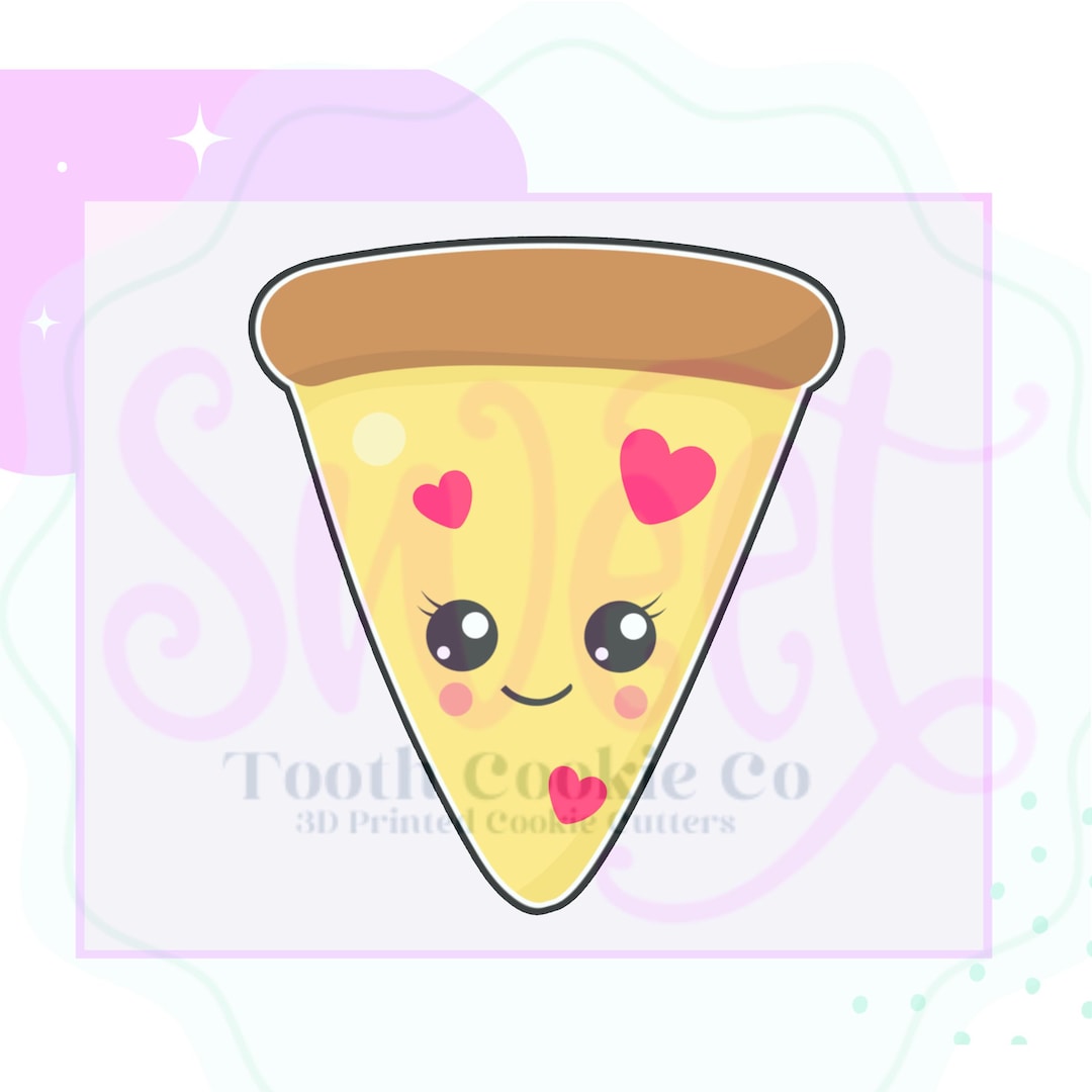 Pizza Slice Cookie Cutter. Pizza My Heart Cookie Cutter. Pizza Cookie ...