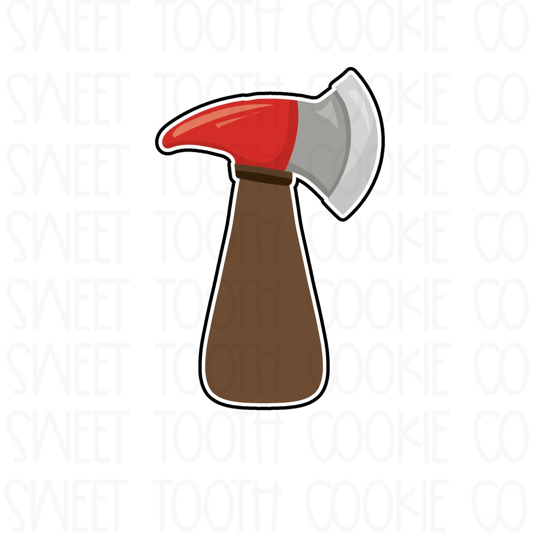Axe 3D Printed Food Safe PLA Cookie Cutter. Fondant Cutter. - Etsy