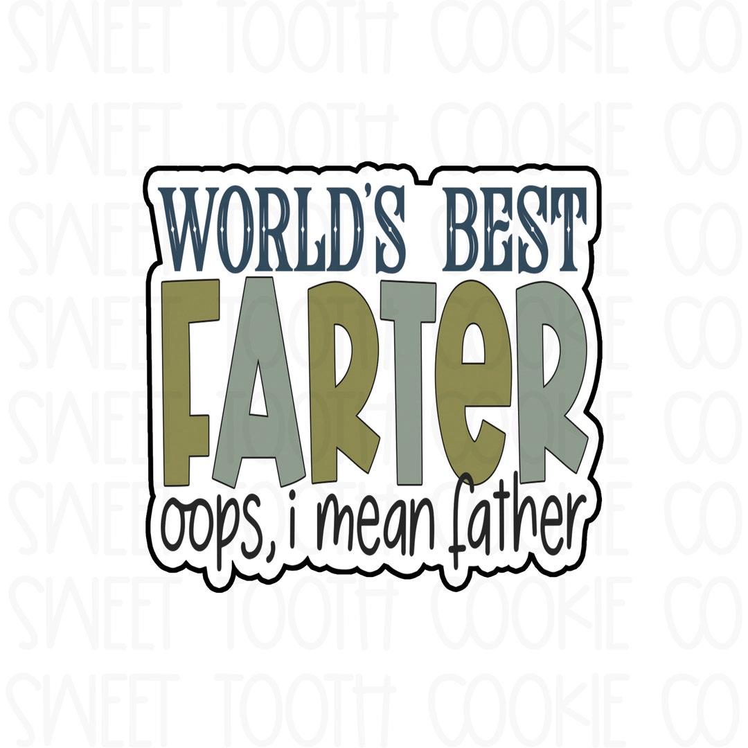 Words Best Father Dad Pun 3D Printed Food Safe PLA Cookie - Etsy