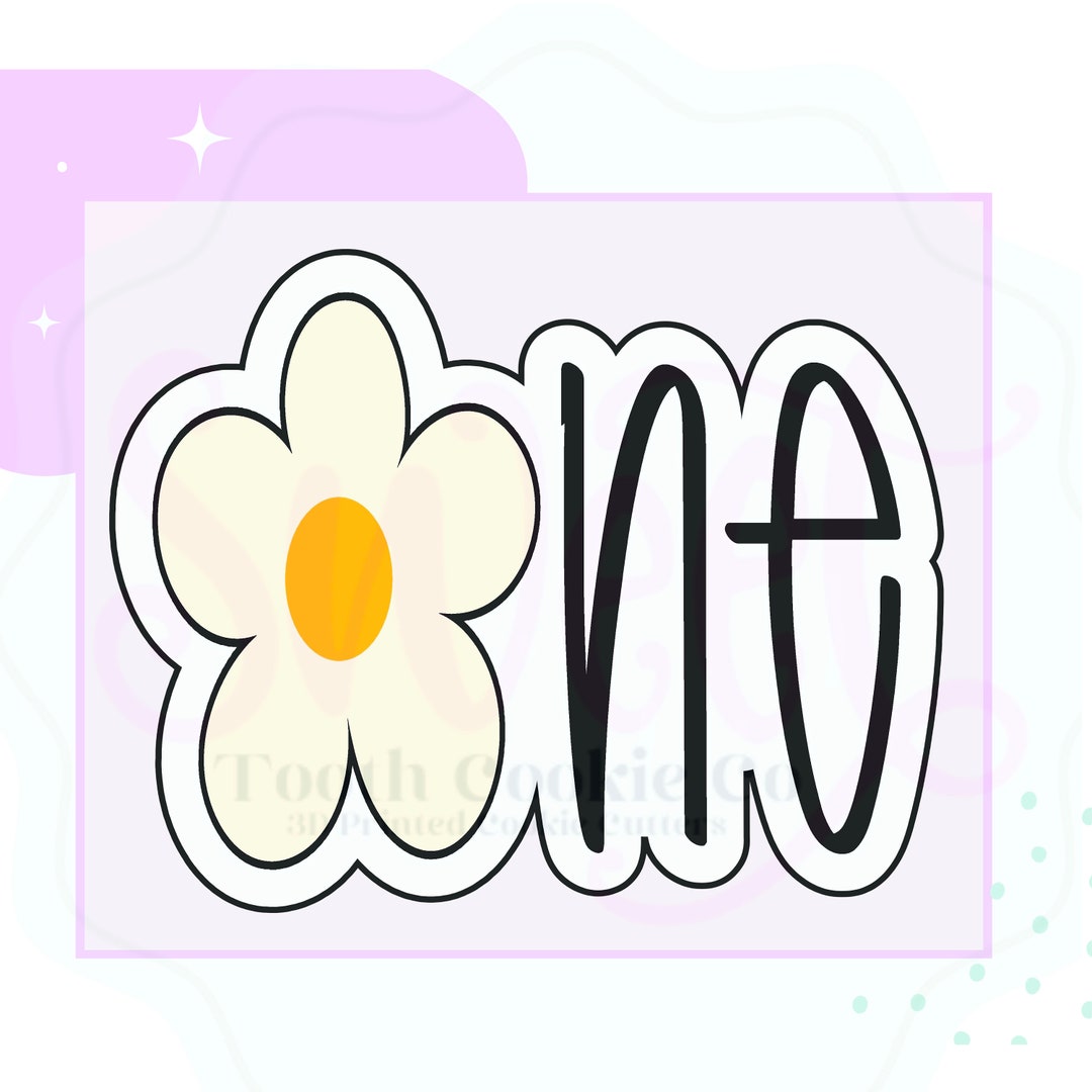 Number One Cookie Cutter. First Birthday Cookie Cutter. 1 Cookie Cutter ...