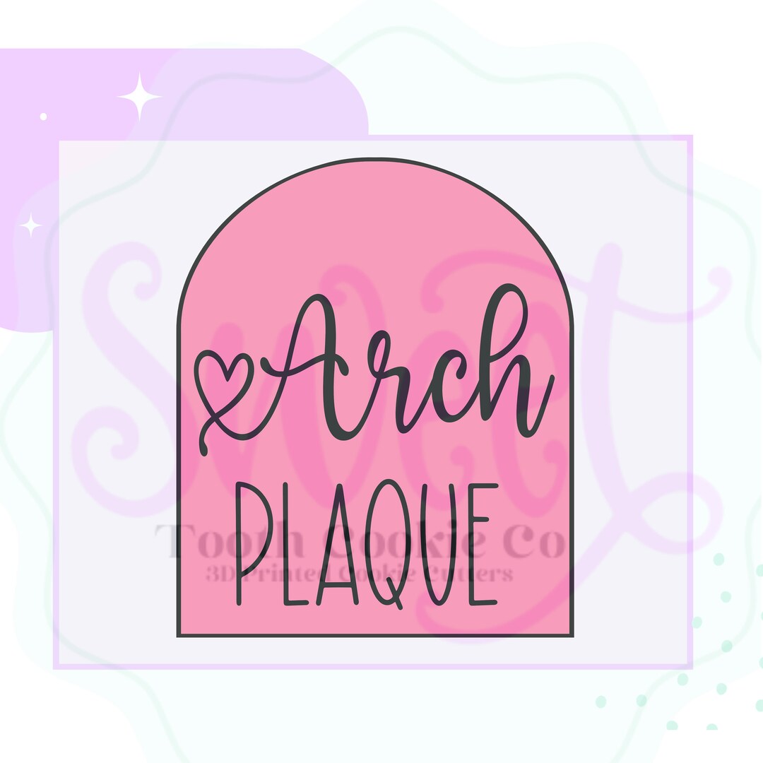 Arch Cookie Cutter. Arch Plaque Cookie Cutter. Shape Cookie Cutter ...