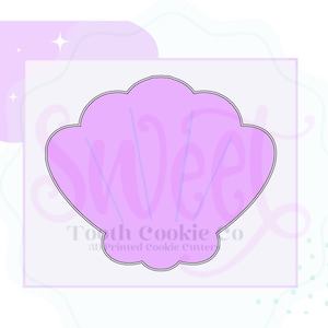 Clam Shell Cookie Cutter. Sea Shell Cookie Cutter. Ocean Animal Cookie ...