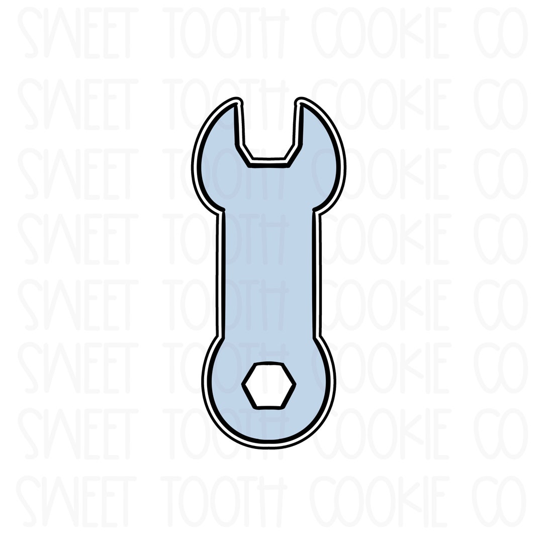 Wrench Cookie Cutter. Handy Man Tools Cookie Cutter. Construction ...