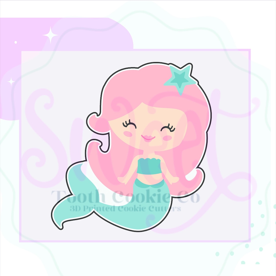 Mermaid Cookie Cutter. Mermaid Cookie Cutter. Mermaid Tail Cookie ...