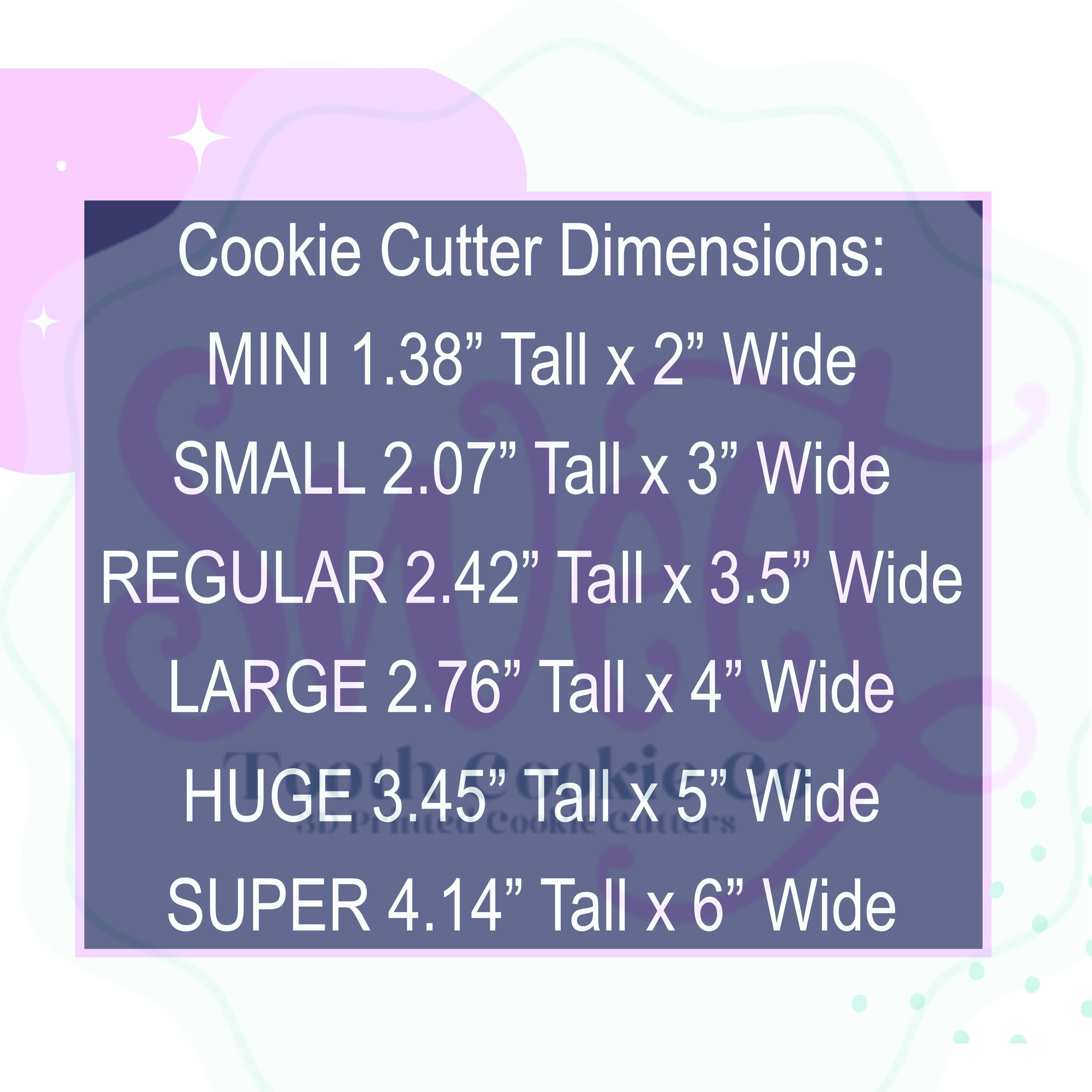 Number Five Hand-lettered Cookie Cutter. Five Cookie Cutter. Birthday ...