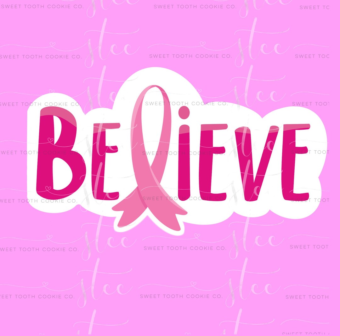 Breast Cancer Cookie Cutter. Pink Ribbon Cookie Cutter. Fight - Etsy