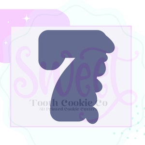 Number 7 Cookie Cutter. 7 Cookie Cutter. Number Seven Cookie Cutter ...