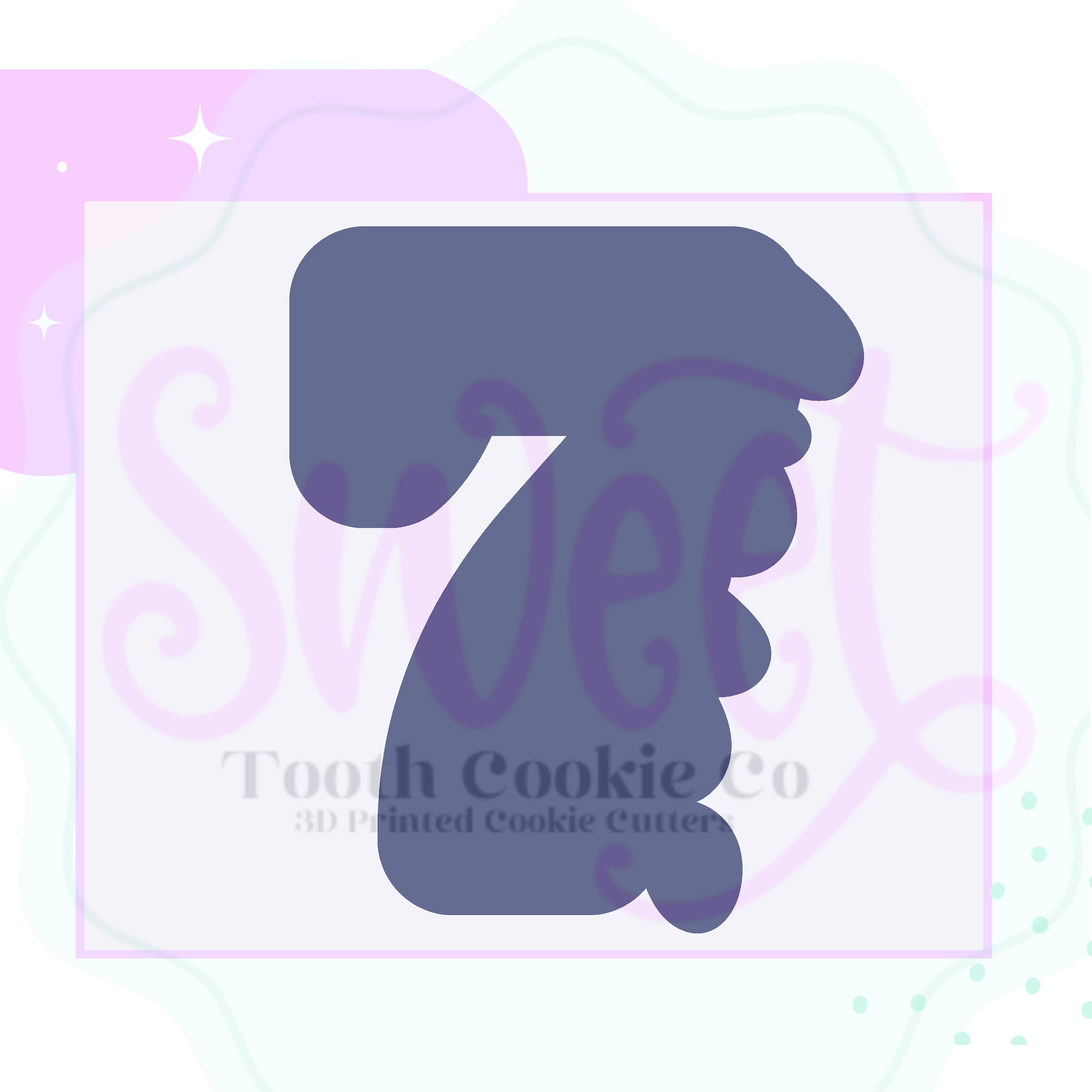 Number 7 Cookie Cutter. 7 Cookie Cutter. Number Seven Cookie Cutter ...
