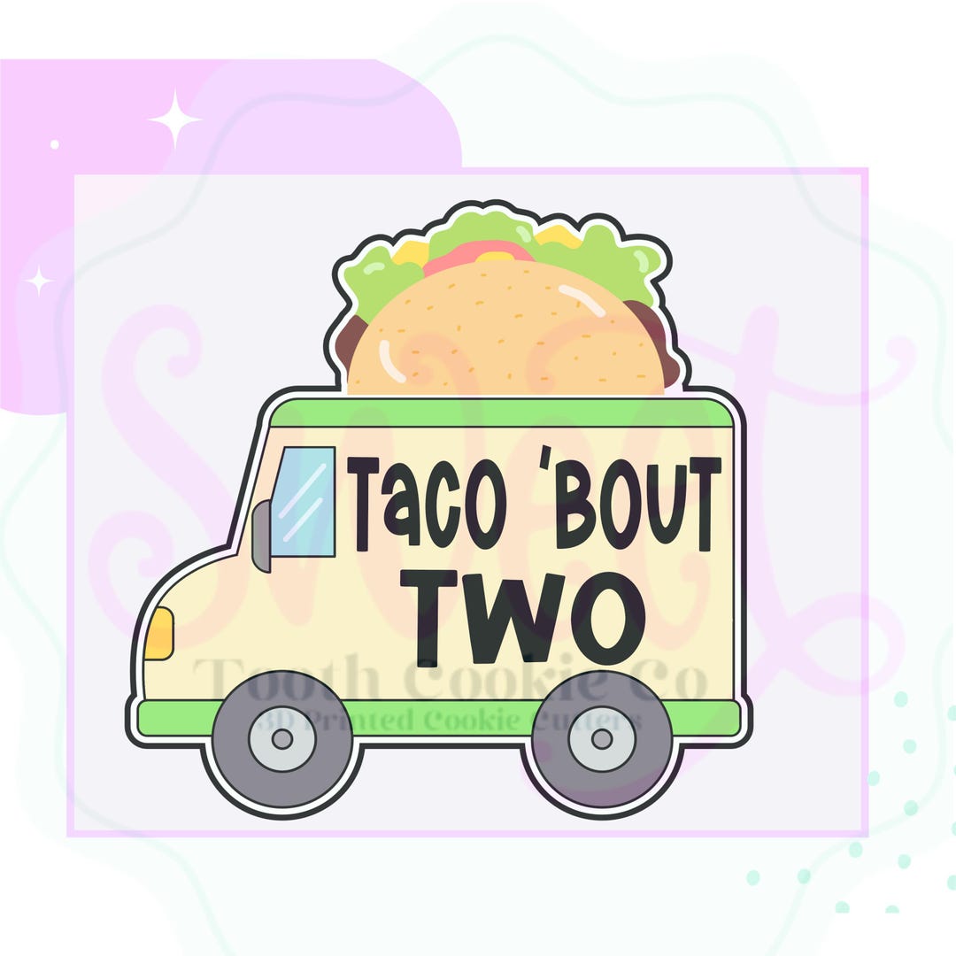 Taco Food Truck Cookie Cutter. Food Truck Cookie Cutter. Taco Cookie ...