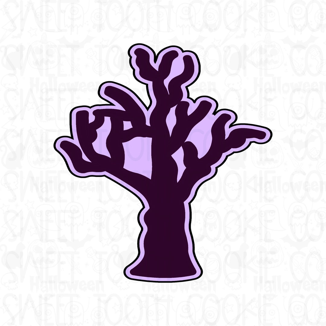 Spooky Tree Cookie Cutter. Halloween Tree Cookie Cutter. Tree Cookie ...