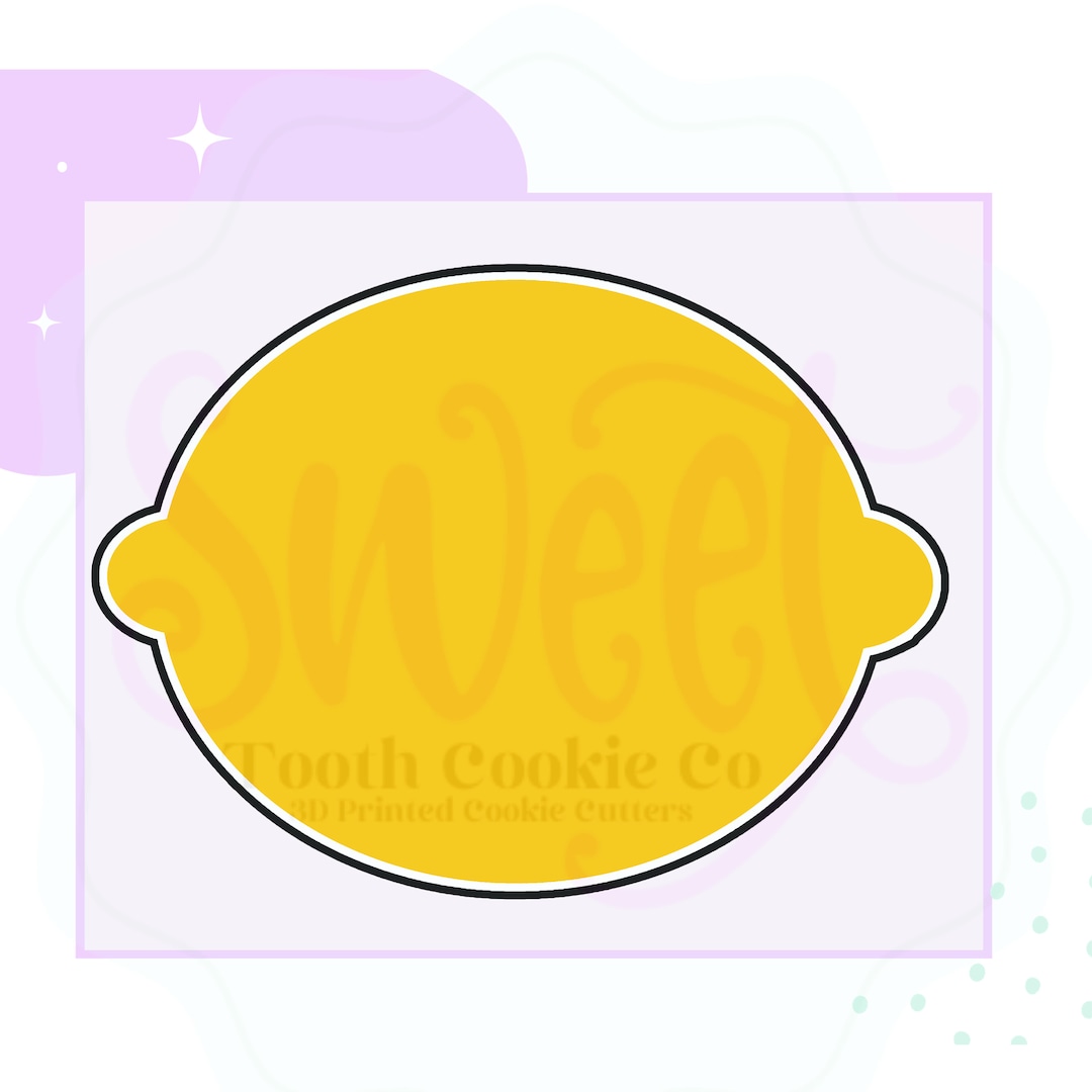 Lemon Cookie Cutter. Lemonade Cookie Cutter. Lemon Slice Cookie Cutter ...