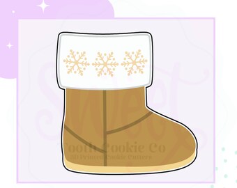 Construction Work Boot Shaped Cookie Cutter and Stamp 1195 - Etsy