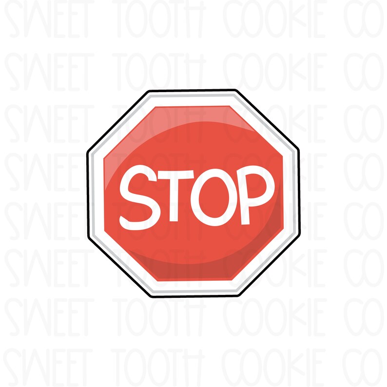 Stop Sign Cookie Cutter. Road Work Sign Cookie Cutter. - Etsy