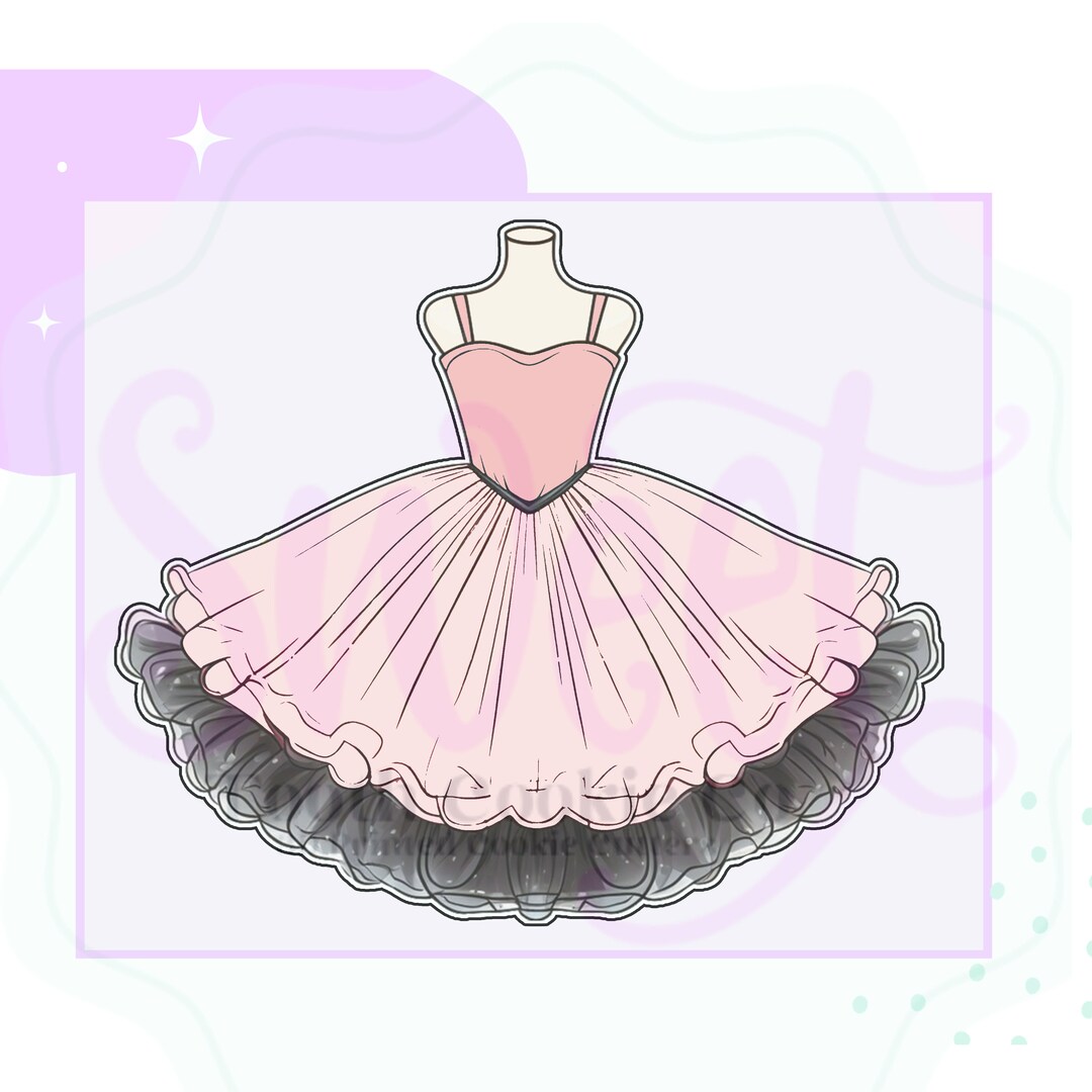 Tutu Cookie Cutter. Dance Cookie Cutter. Ballerina Cookie Cutter ...