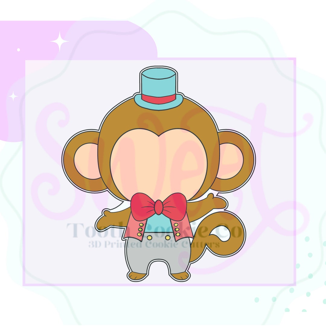 Monkey Cookie Cutter. Circus Monkey Cookie Cutter. Circus Cookie Cutter ...