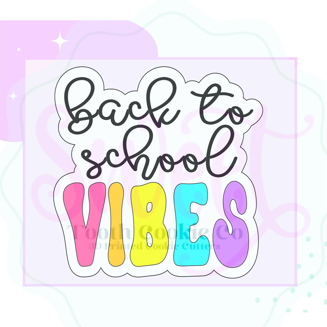 First Day of School Cookie Cutter. Welcome Back to School Cookie Cutter ...