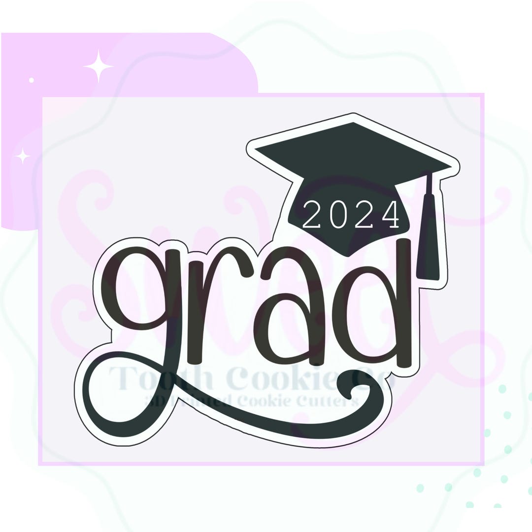 Graduation Cookie Cutter. Grad Cookie Cutter. Graduation Cap Cookie ...